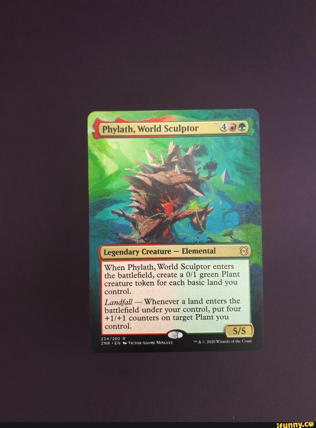 Finished piece - ylath, World Sculptor Legendary Creature - Elemental ...