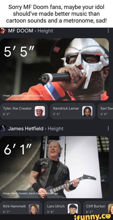 Sorry MF Doom fans, maybe your idol should've made better music than ...