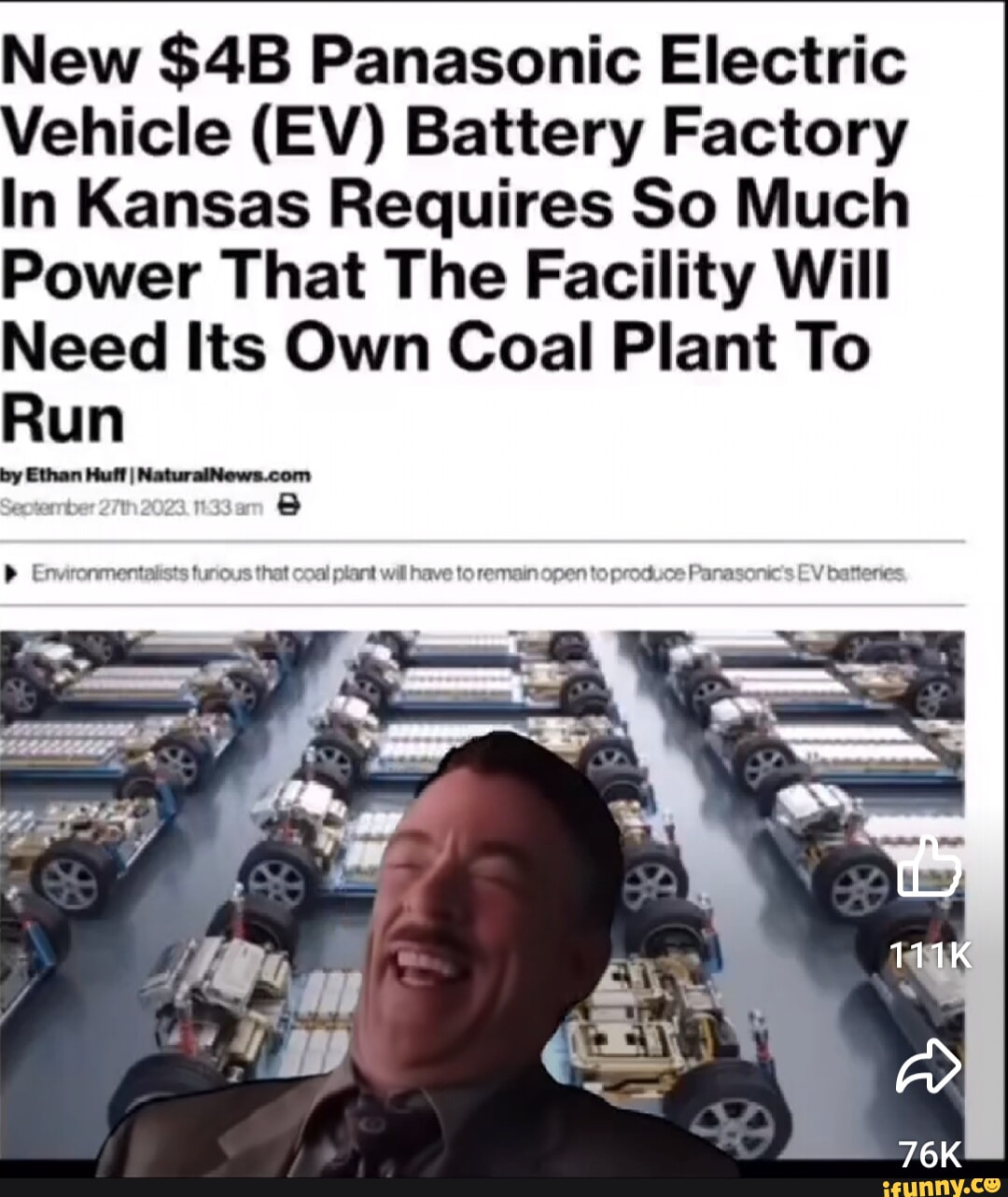 New Panasonic Electric Vehicle (EV) Battery Factory In Kansas Requires ...