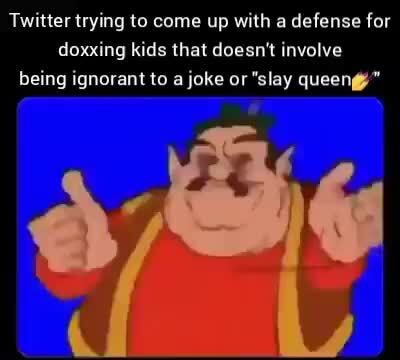 Twitter trying to come up with a defense for doxxing kids that doesn't ...