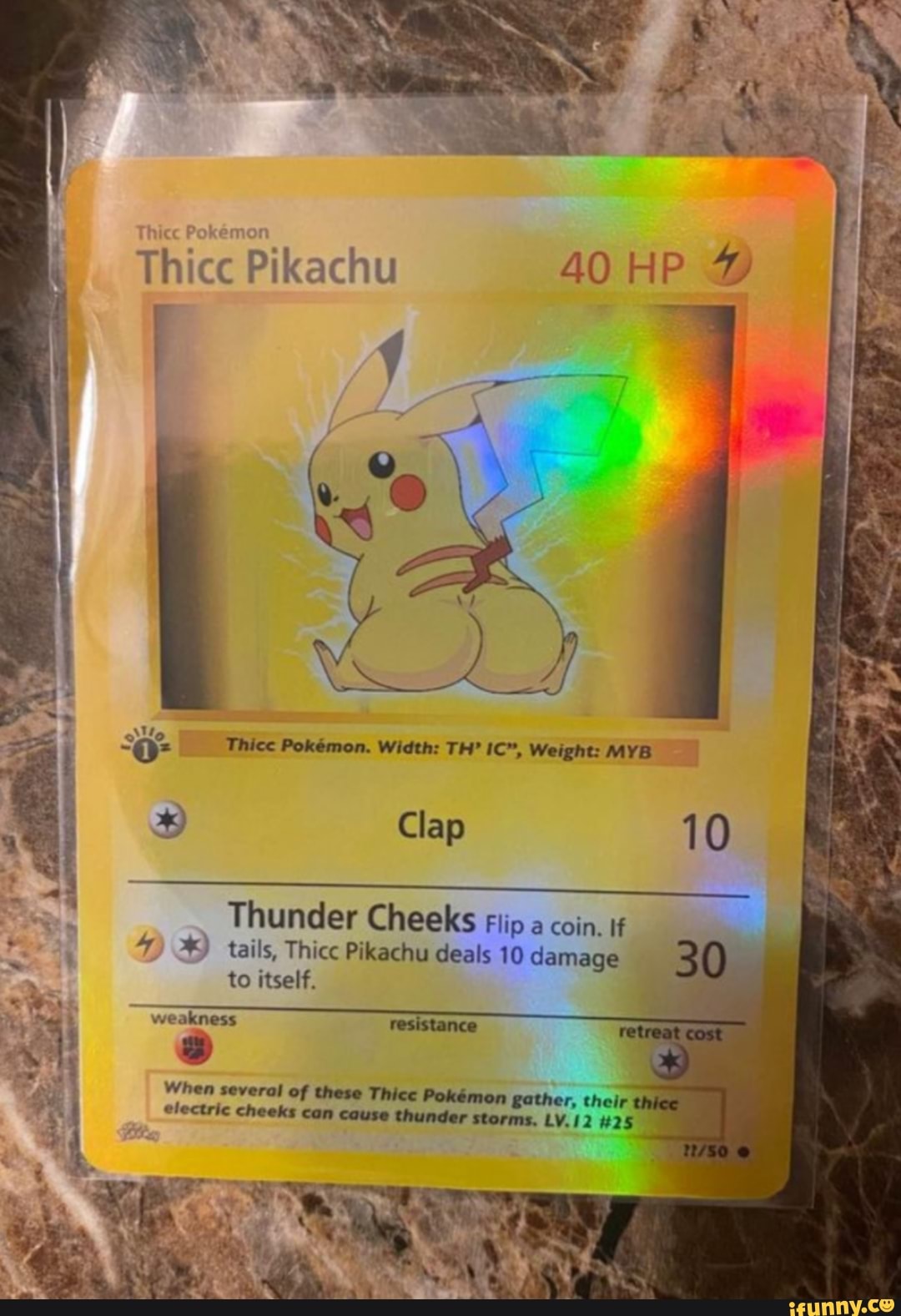 Thice Pokmon. Width: TH' IC", Weight: MYB Clap Thunder Cheeks Fiip a ...