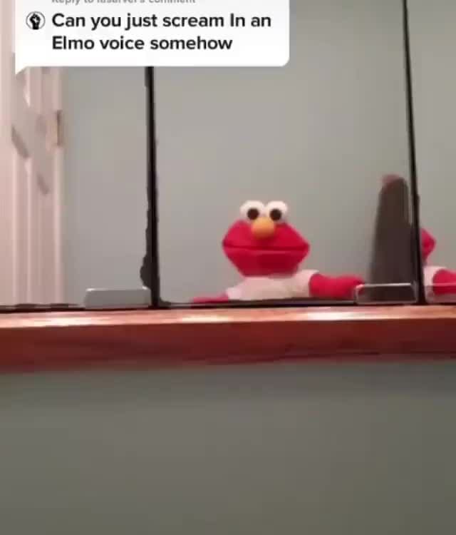 Y) Can you just scream In an Elmo voice somehow - )