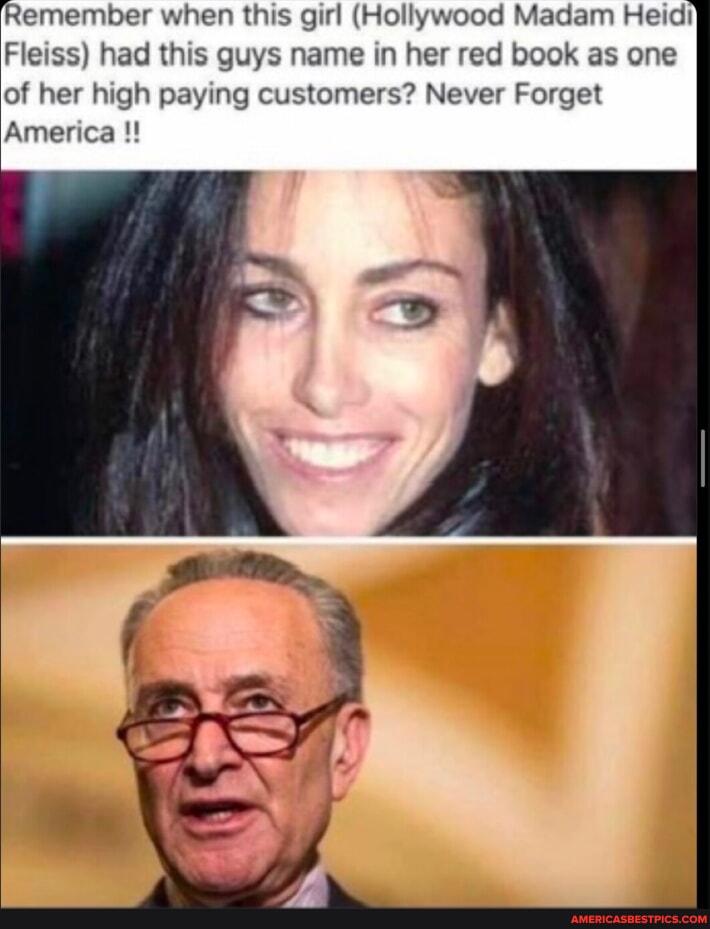 Remember when this girl (Hollywood Madam Heidi Fleiss) had this guys ...