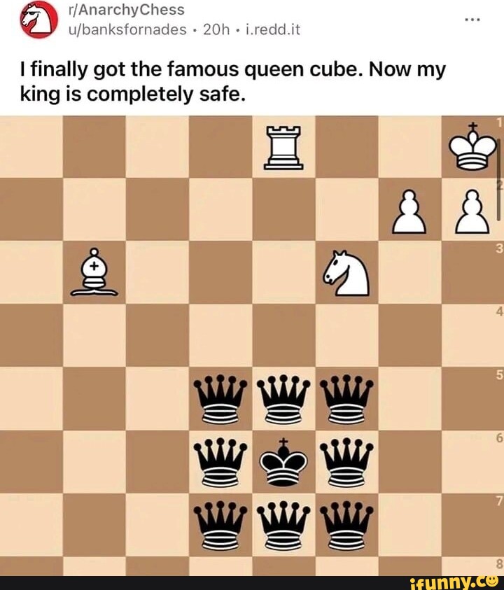 WAnarchyChess I finally got the famous queen cube. Now my king is ...