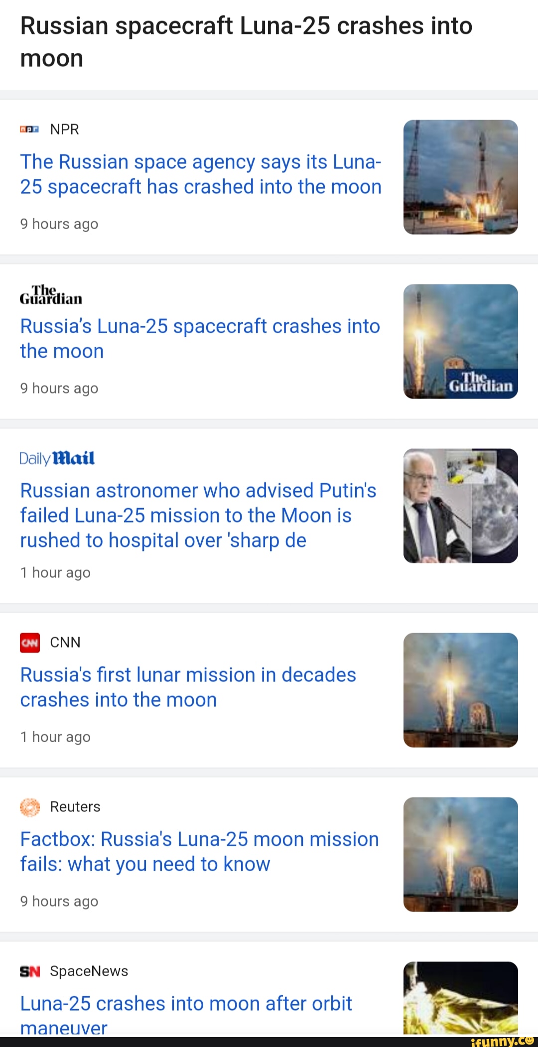 Russian spacecraft Luna-25 crashes into moon om NPR The Russian space ...