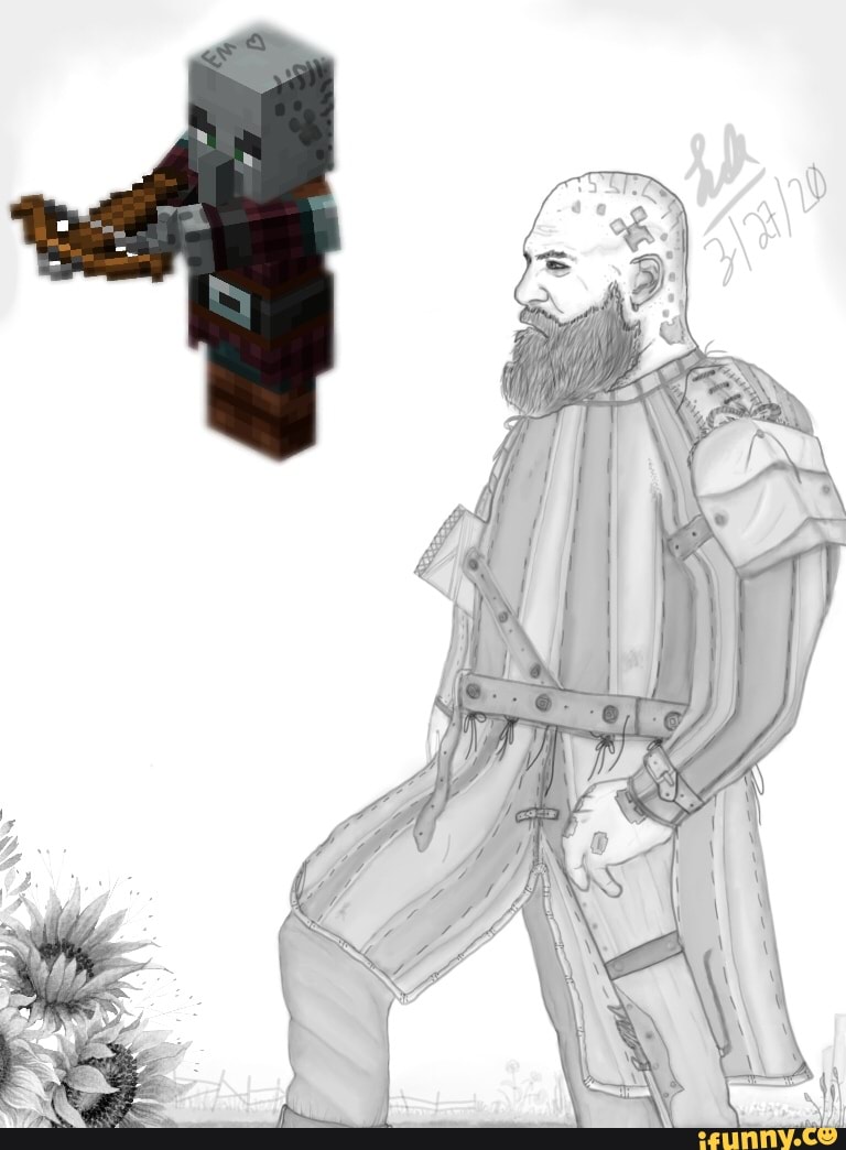 Realistic Pillager Design: (And My First Fanart yay XD hope you enjoy ...