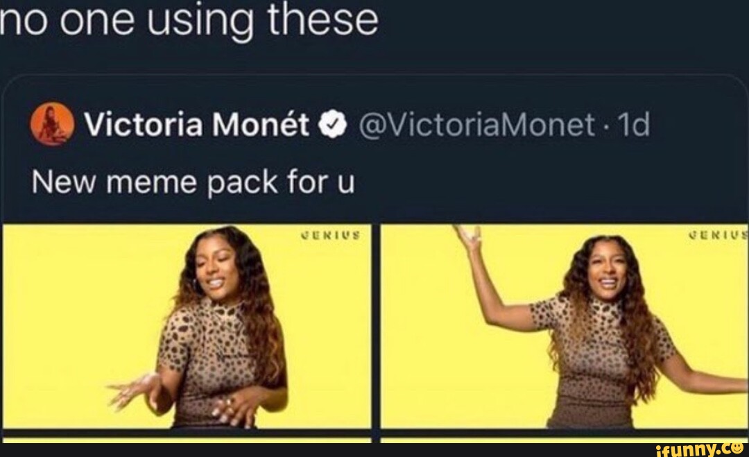 No one using these Victoria Mont @VictoriaMonet - id New meme pack for ...