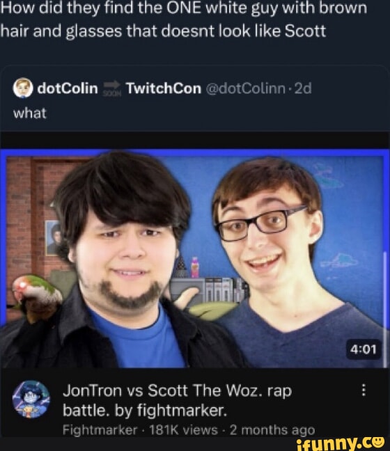 How did they find the ONE white guy with brown hair and glasses that ...