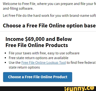 Welcome to Free File, where you can prepare and file your f and-filing ...