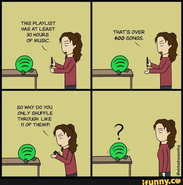 THIS PLAYLIST HAS AT LEAST 30 HOURS THAT'S OVER OF music. SO WHY DO YOU ...