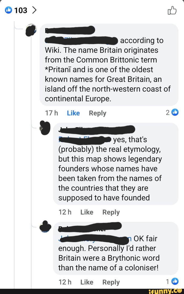 103 > @ aD according to Wiki. The name Britain originates from the ...