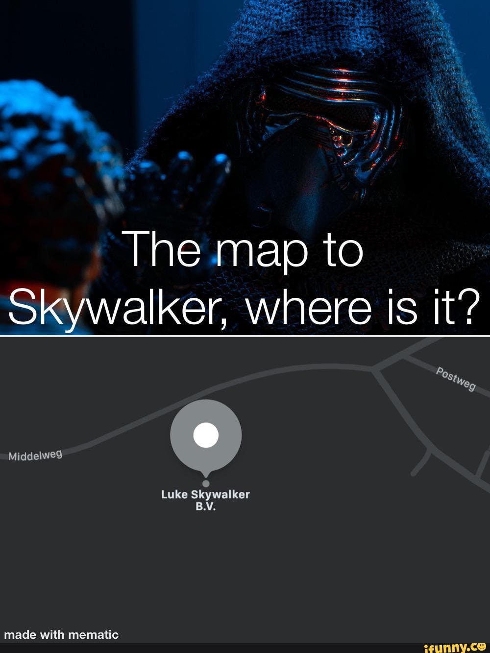 The map to Skywalker, where is it? Middelwe9 Luke Skywalker BY. - iFunny