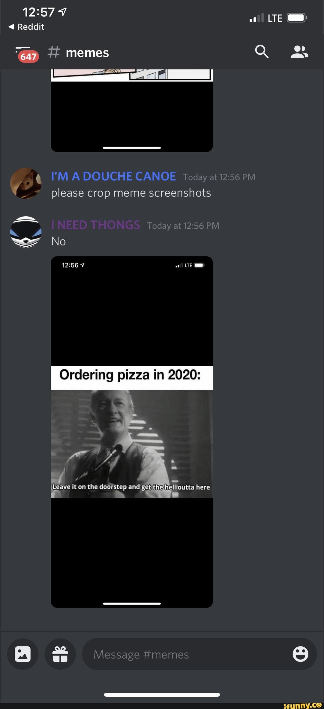7 Reddit memes please crop meme screenshots wo"_ _No Ordering pizza in ...