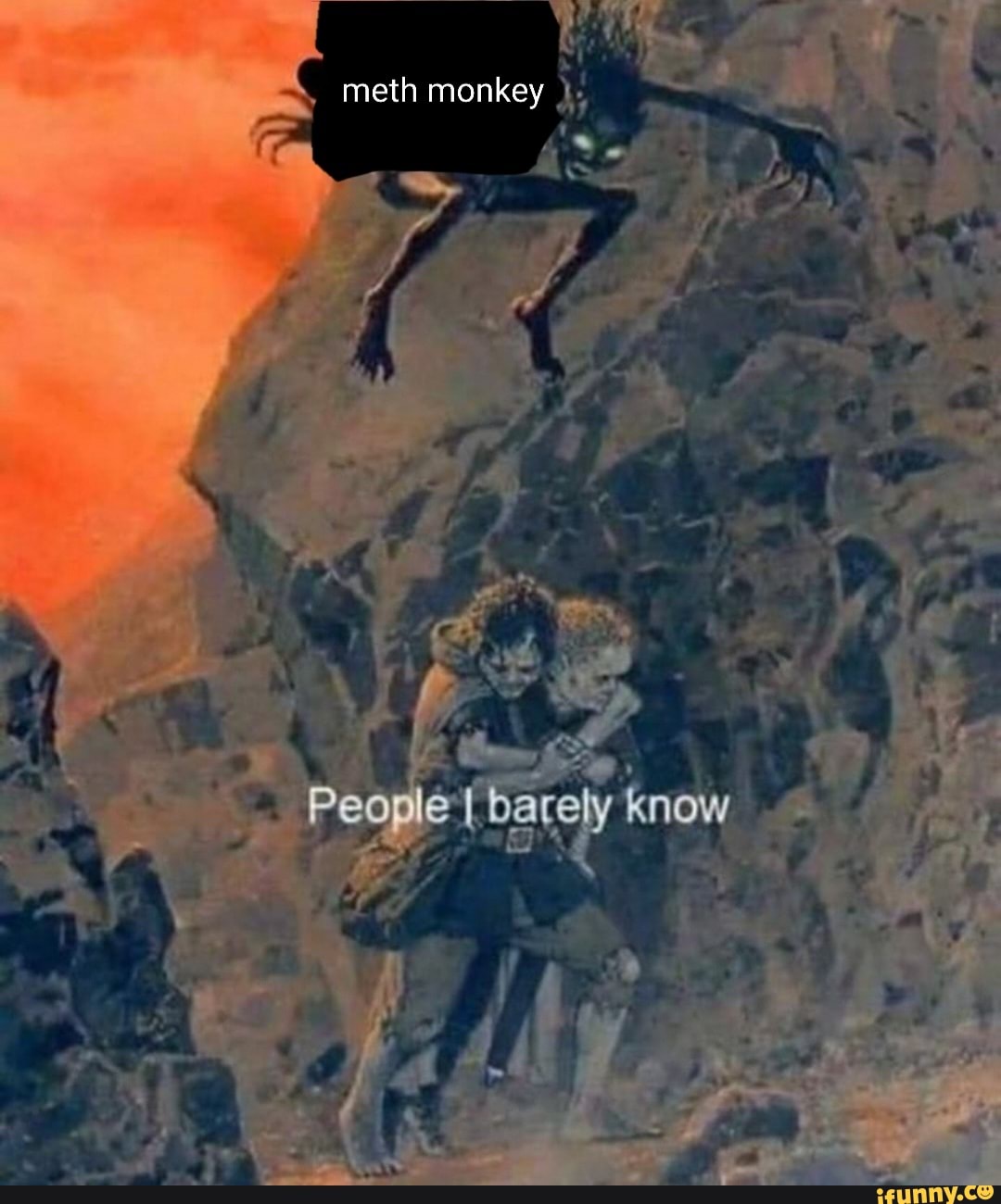 Meth monkey People (barely know - iFunny