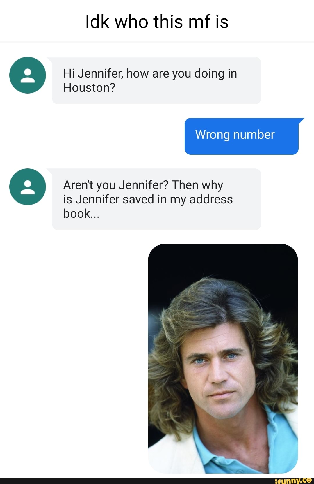 Idk who this mf is Hi Jennifer, how are you doing in Houston? Aren't ...