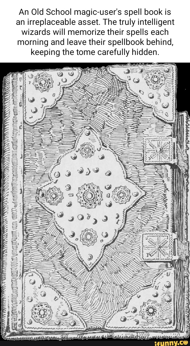 An Old School magic-user's spell book is an irreplaceable asset. The ...