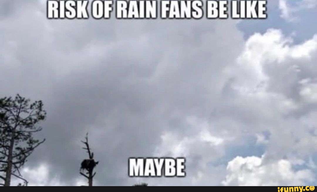 RISK OF RAIN FANS BE LIKE at MAYBE - iFunny