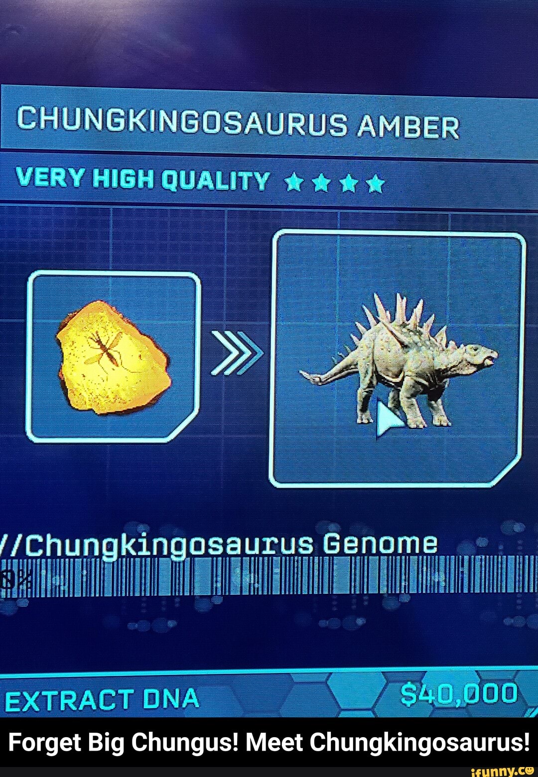 VERY HIGH QUALITY //Chungkingosaurus Genome EXTRACT DNA Forget Big ...