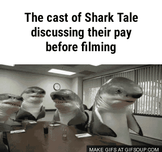 The cast of Shark Tale discussing their pay before filming - iFunny