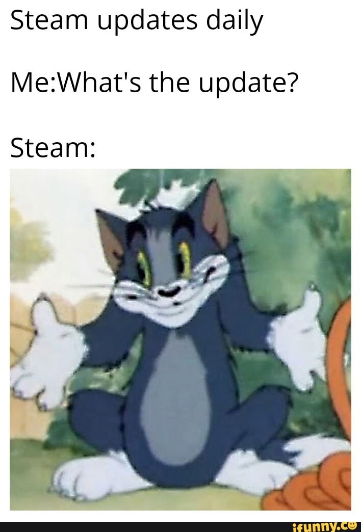 Steam updates daily Me:What's the update? Steam: - iFunny
