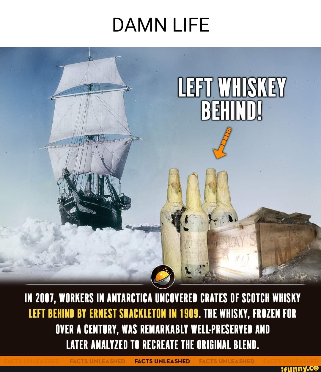 DAMN LIFE LEFT WHISKEY BEHIND! IN 2007, WORKERS IN ANTARCTICA UNCOVERED ...