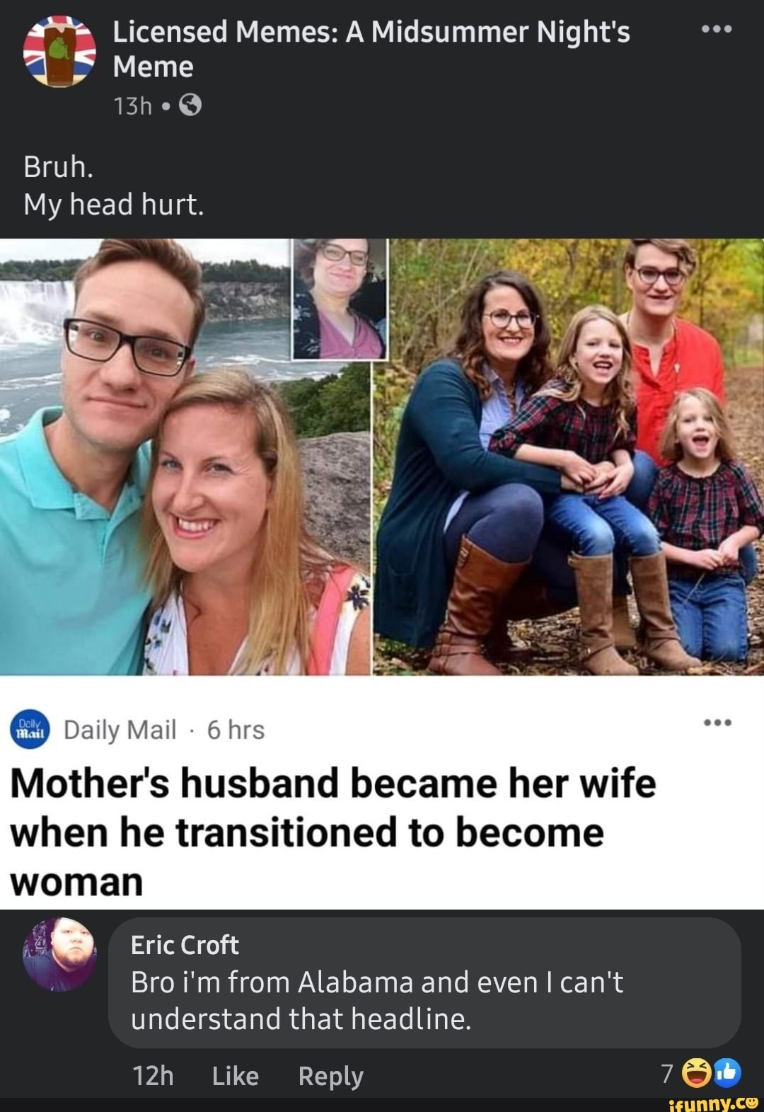 Licensed Memes: A Midsummer Night's Meme Bruh. My head hurt. Daily Mail ...