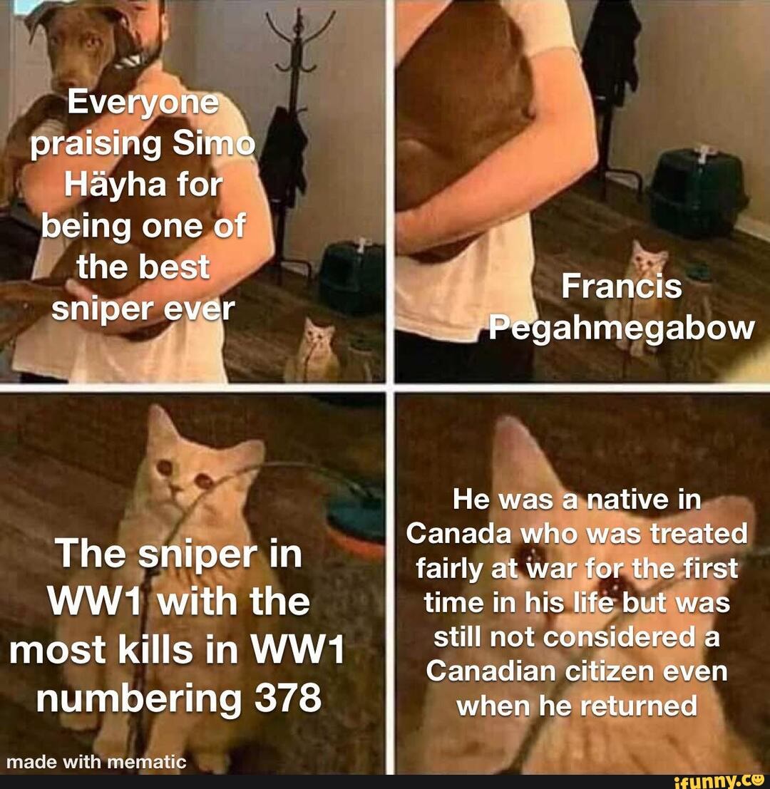 Everyone praising Simo Hayha for being one of the best Francis sniper ...