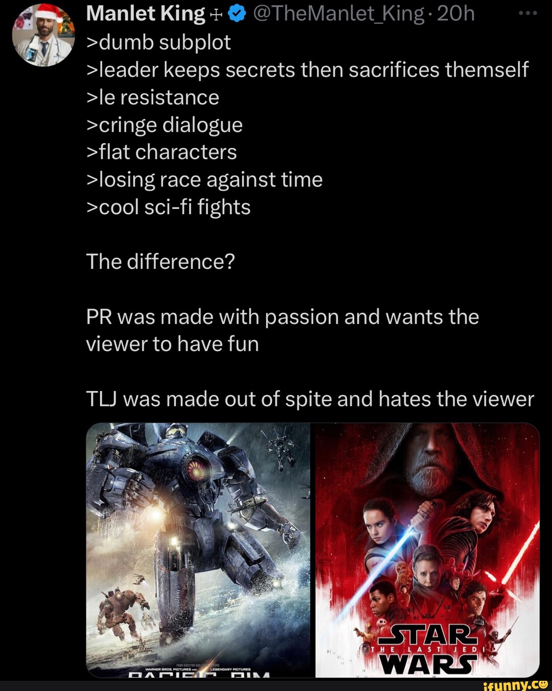Manlet King @TheManlet_ King - >dumb subplot >leader keeps secrets then ...