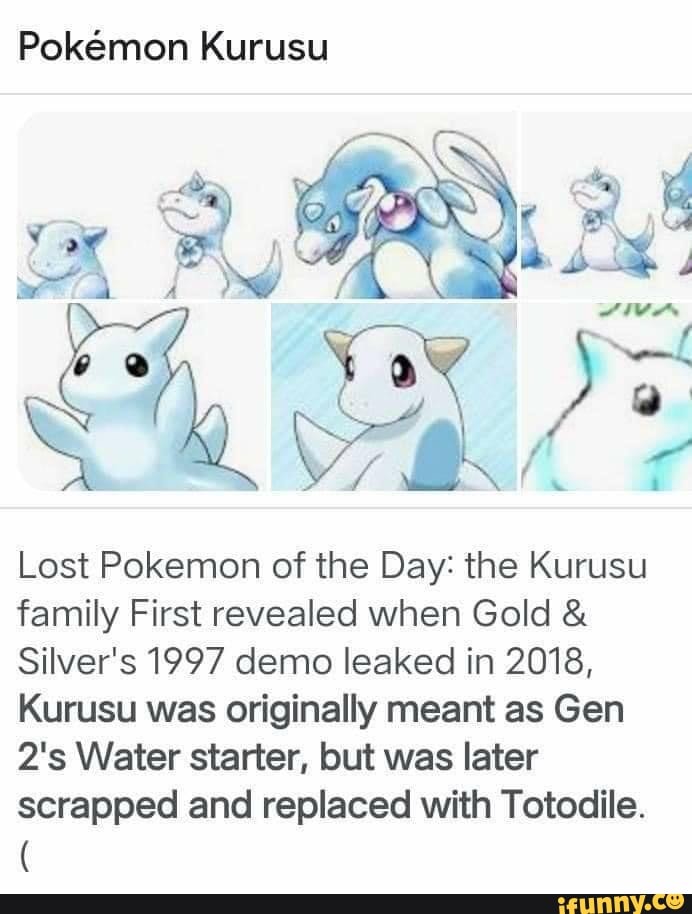 Pokemon Kurusu Lost Pokemon of the Day: the Kurusu family First ...