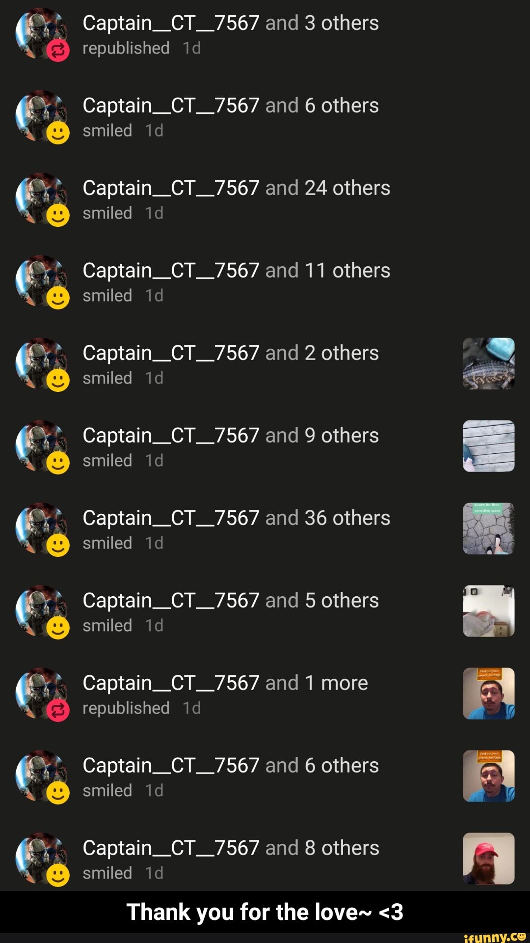 At Captain CT 7567 and 3 others republished 1d É: Captain. CT. 7567 and ...