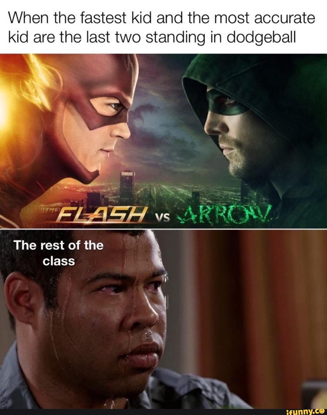 When the fastest kid and the most accurate kid are the last two ...