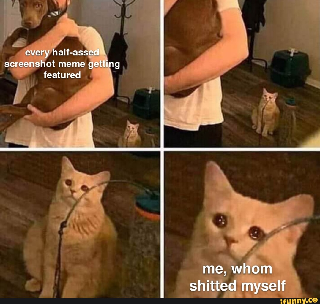 Every half-assed screenshot meme getting featured me, whom shitted ...