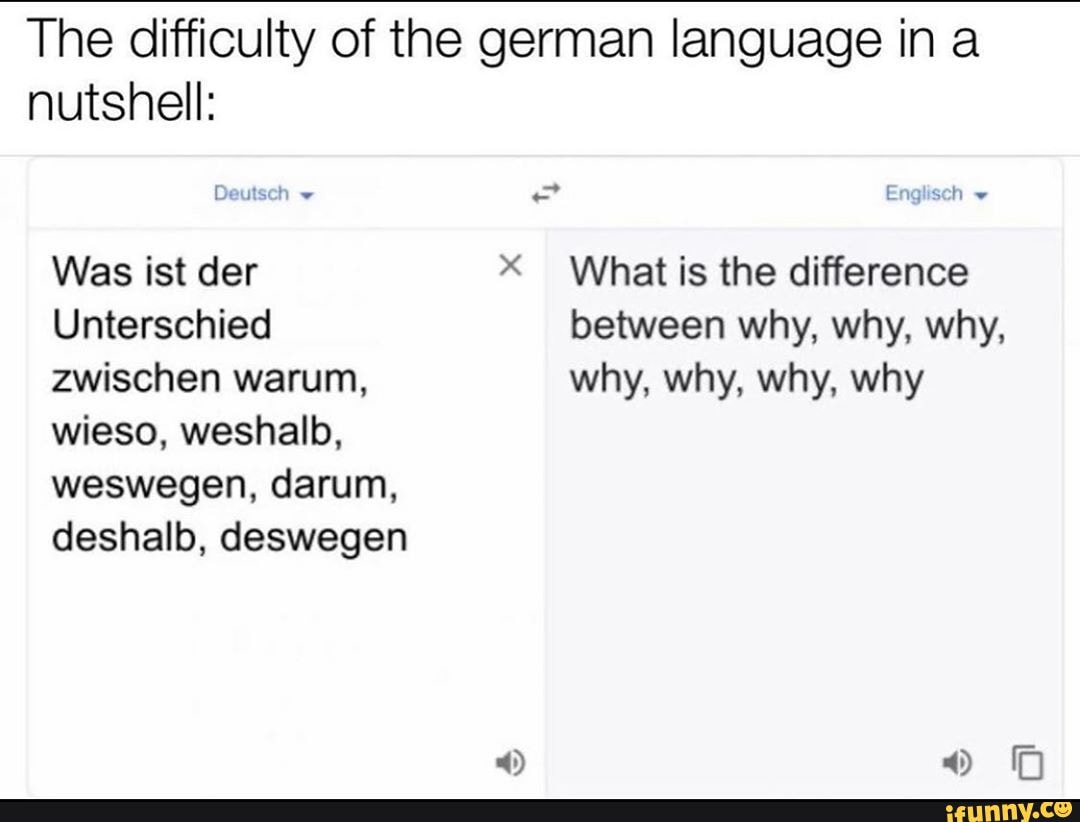 The difficulty of the german language in a nutshell: Was ist der ...