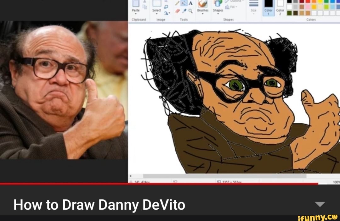 How to Draw Danny DeVito - iFunny