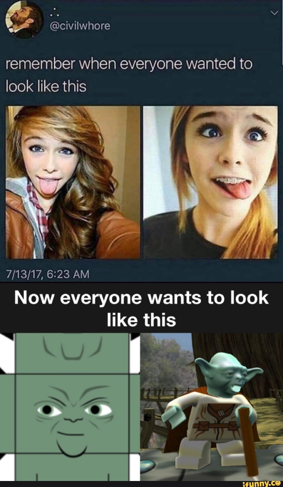 Remember when everyone wanted to look like this Now everyone wants to ...