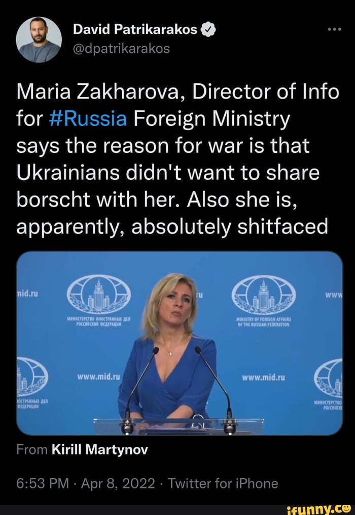 Zakharova memes. Best Collection of funny Zakharova pictures on iFunny