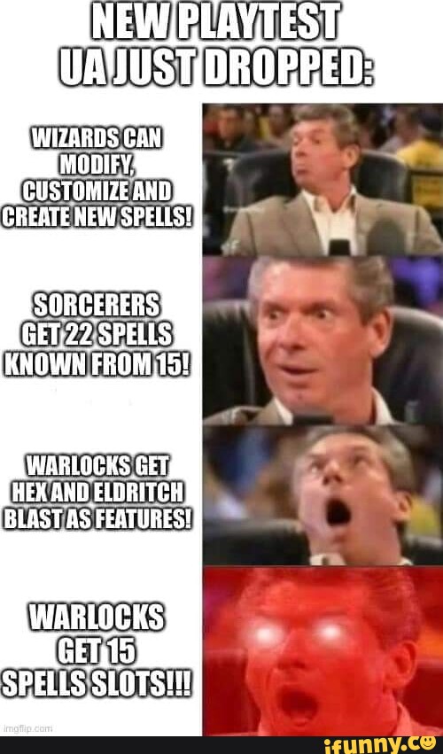 WIZARDS CAN CUSTOMIZE AND CREATE NEW SPELLS! SORCERERS GET-22 SPELLS ...