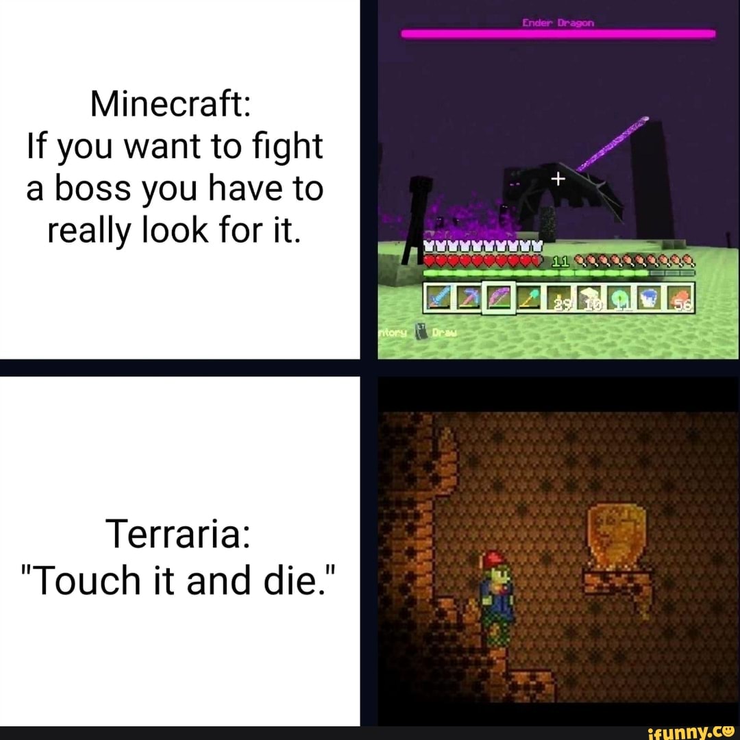 Minecraft: If you want to fight a boss you have to really look for it ...