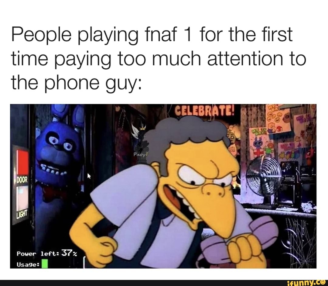 People playing fnaf 1 for the first time paying too much attention to ...