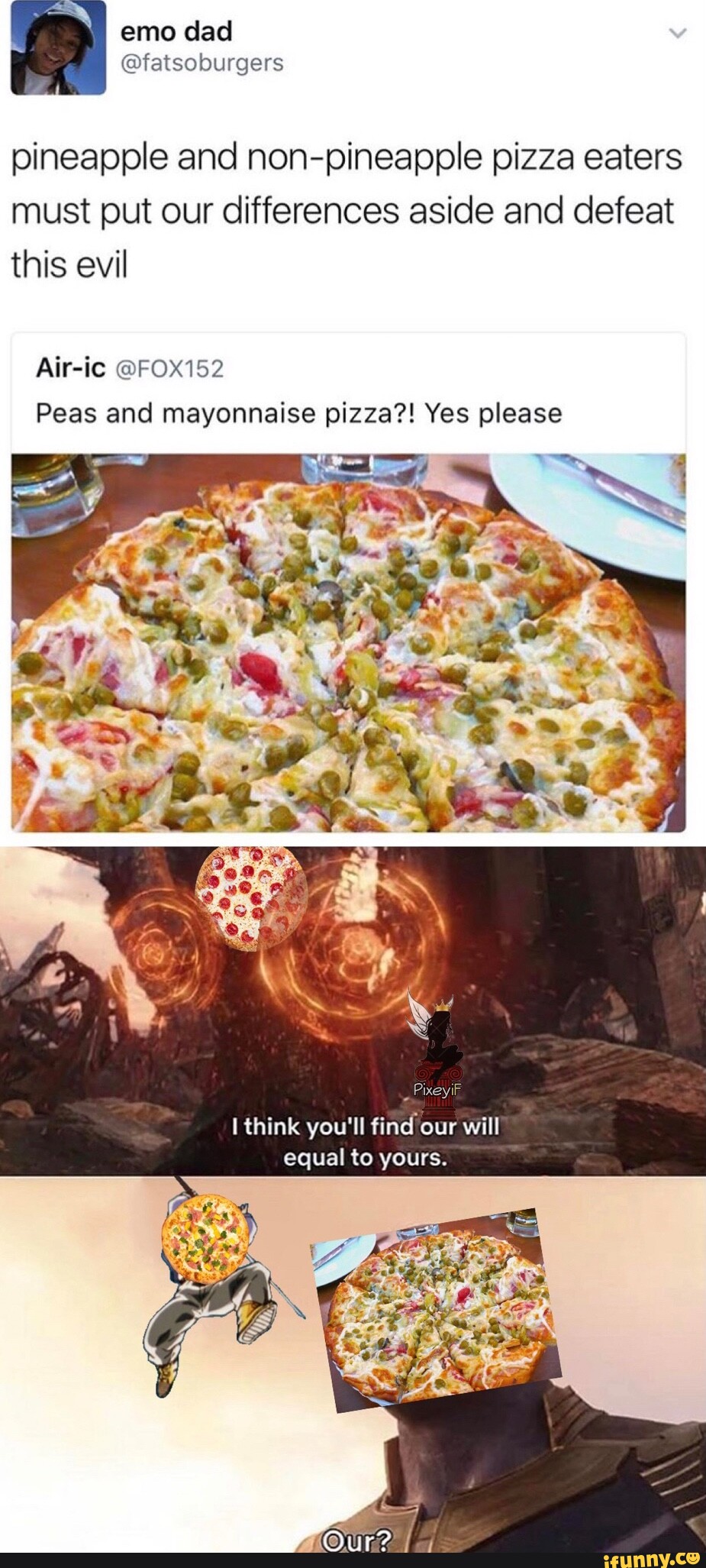 Pineapple and non-pineapple pizza eaters must put our differences aside ...