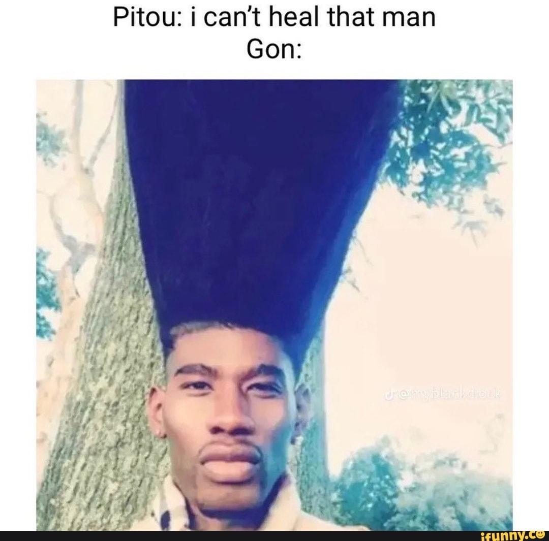 Pitou: can't heal that man Gon: - iFunny