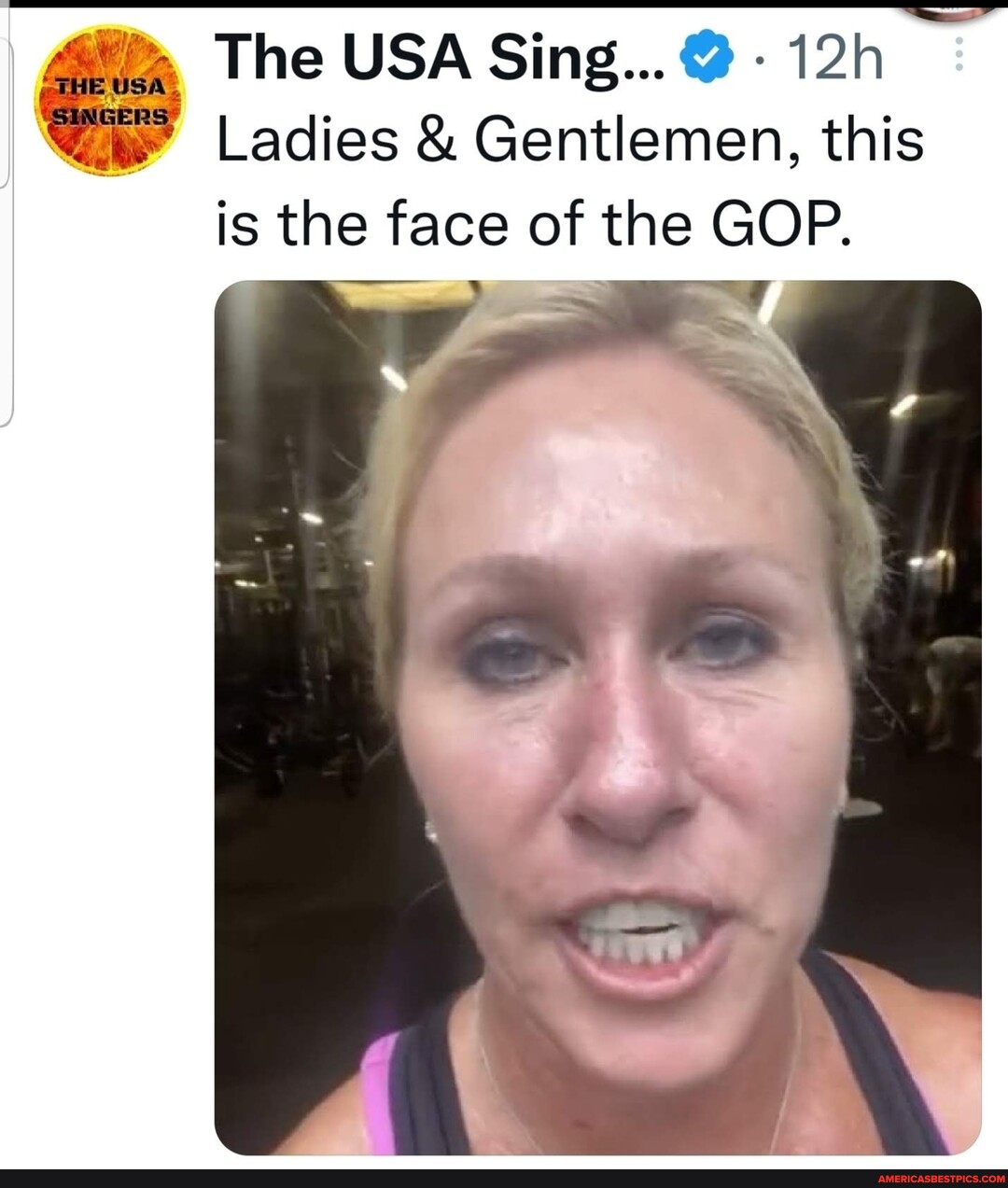 The USA Sing... @ Ladies & Gentlemen, this is the face of the GOP. USA ...