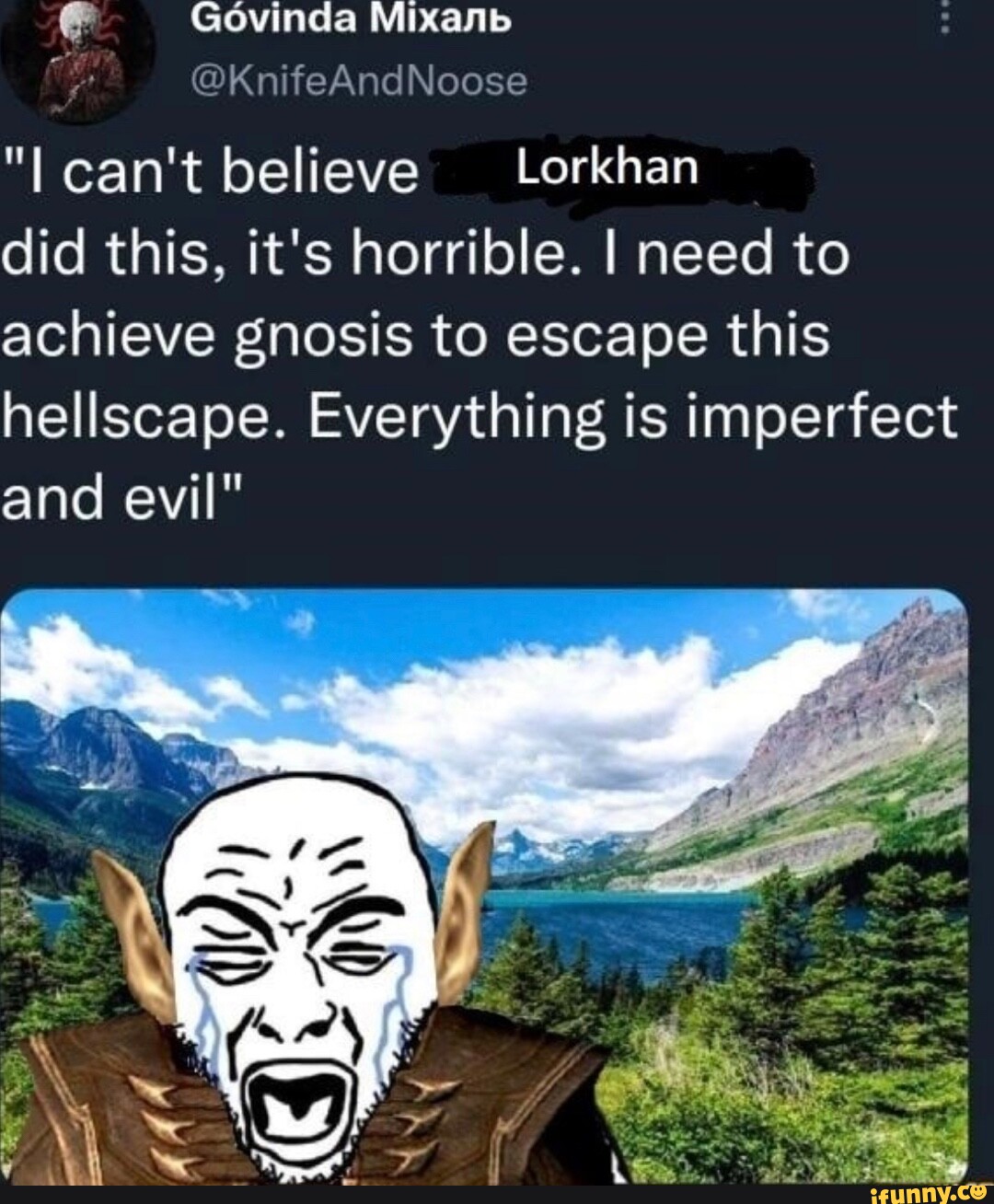 Govinda Mixanb KnifeAndNoose can't believe Lorkhan did this, it's ...