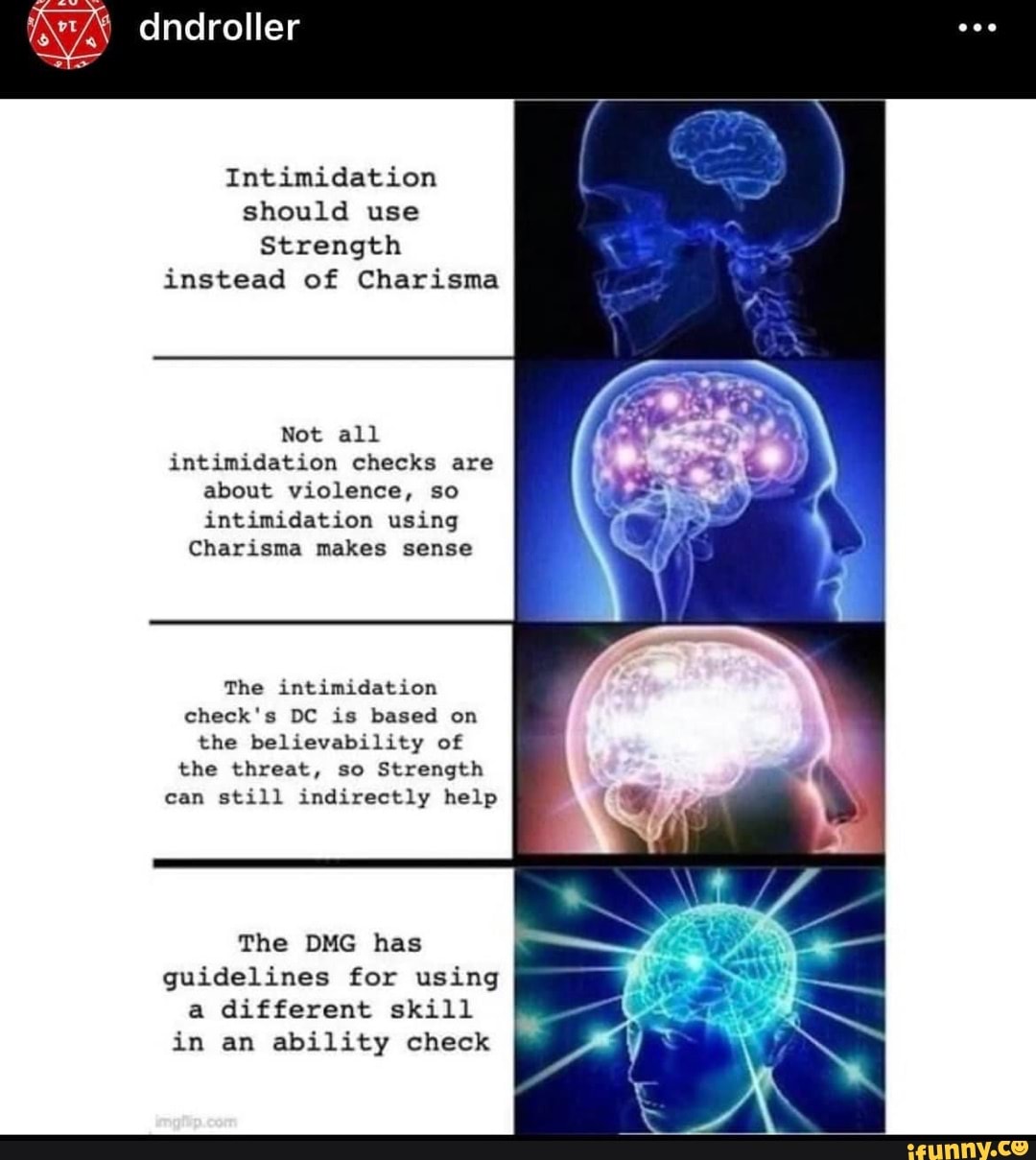 Dndroller Intimidation should use Strength instead of Charisma Not all ...