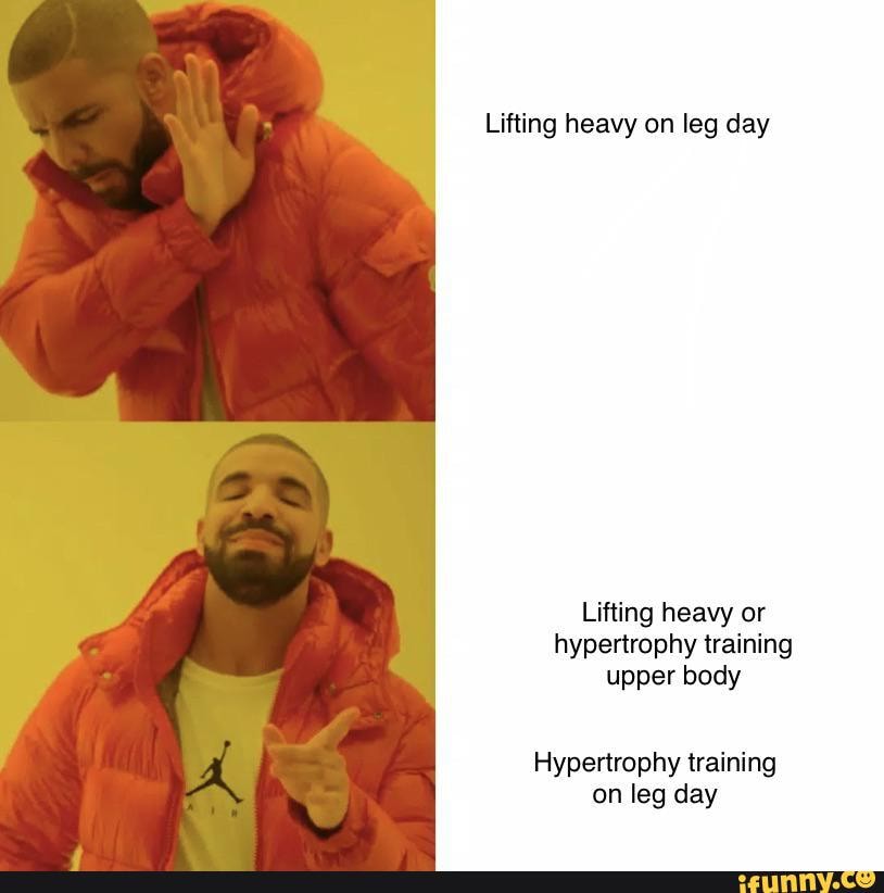 Lifting heavy on leg day Lifting heavy or hypertrophy training upper ...