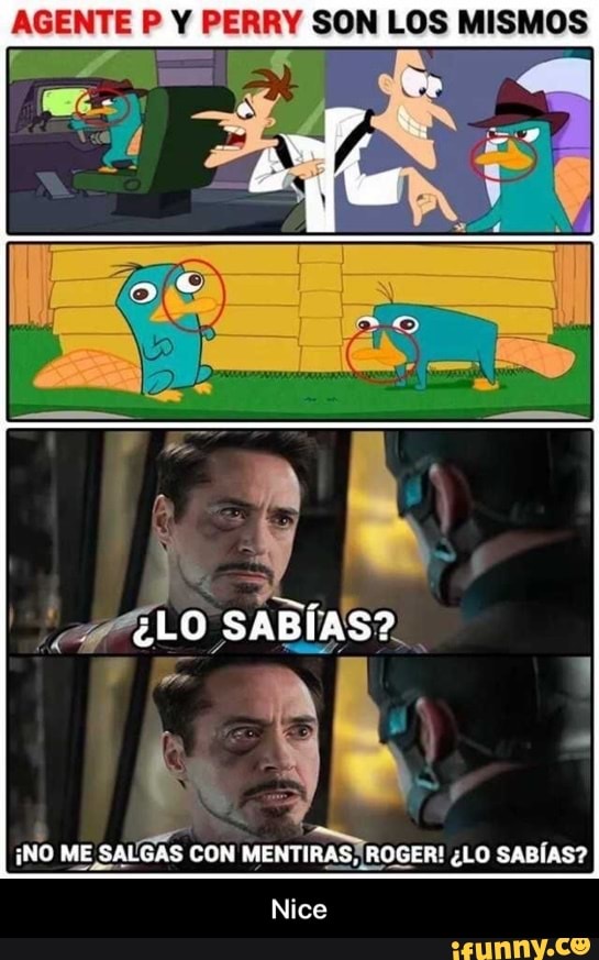 AGENTE P Y PERRY SON LOS MISMOS SABÍAS? ME SALGAS CON MENTIRAS ROGER ...