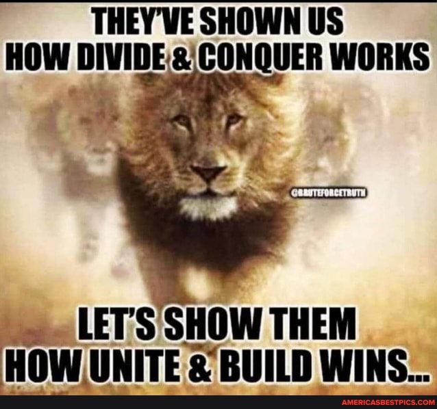 Theyve Shown Us How Divide Conquer Works Lets Show Them How Unite