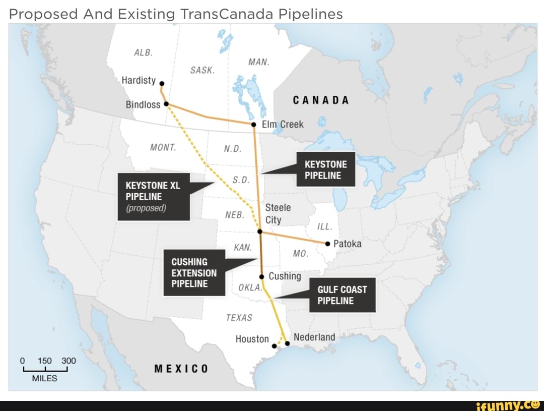 Proposed And Existing TransCanada Pipelines ALB MAN. SASK Hardisty ...