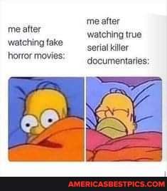 Meafter ine watching true watching fake serial killer horror movies ...
