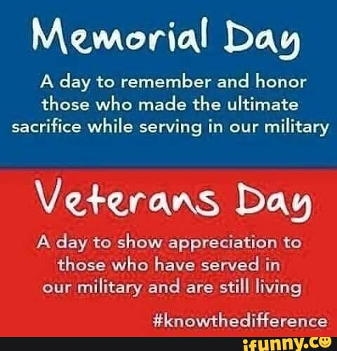 Memorial Day A day to remember and honor those who made the ultimate ...